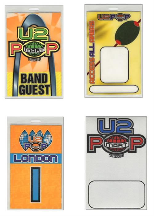 U2 Pop Mart Tour Passes - Pack 4 US tour pass (428152) TOUR PASSES