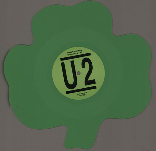 U2 Press Conference UK shaped picture disc (picture disc vinyl record ...