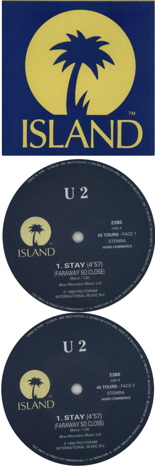 U2 Stay (Faraway So Close) French Promo 12" vinyl single (12 inch ...