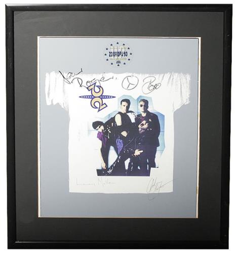 U2 Zooropa '93 - Autographed print UK Promo memorabilia (252337 ...