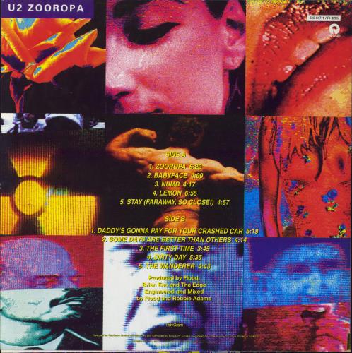 U2 Zooropa Korean vinyl LP album (LP record) (602366)