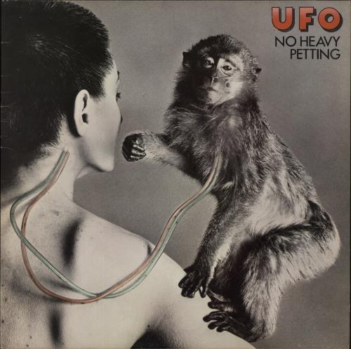 UFO No Heavy Petting - Blue Label UK vinyl LP album (LP record) (567719)
