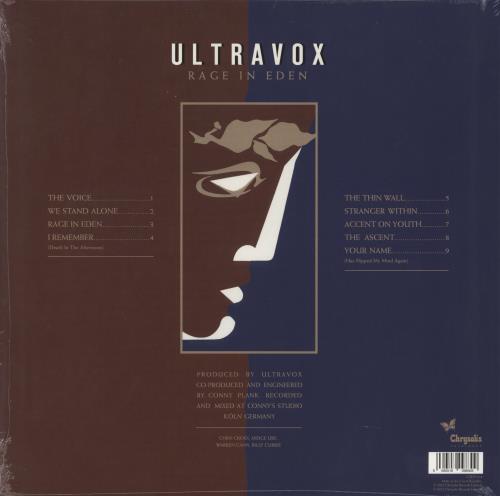 Ultravox Rage In Eden: Remastered - Sealed UK picture disc LP (vinyl picture disc album) (801532)