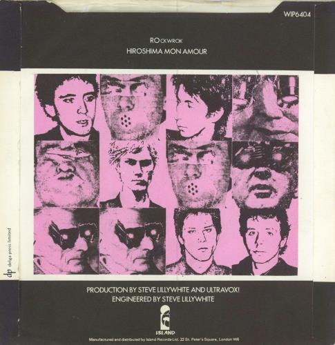 Ultravox Rockwrok - P/S - EX UK 7" vinyl single (7 inch record / 45 ...