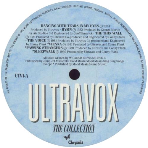 Ultravox The Collection UK vinyl LP album (LP record) (231403)
