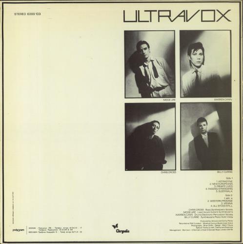 Ultravox Vienna Greek vinyl LP album (LP record) (791522)