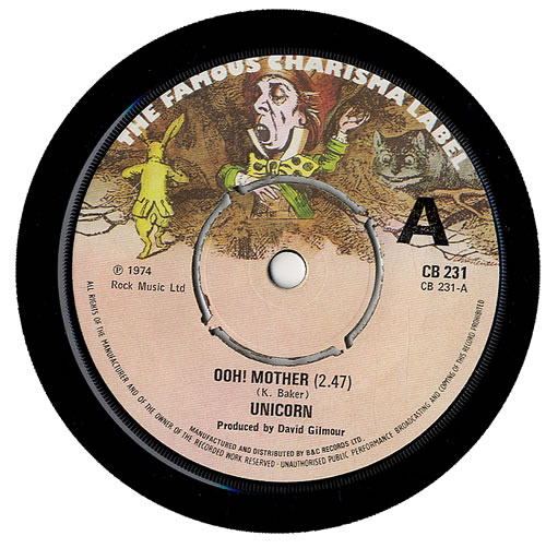 Unicorn Ooh! Mother - A Label UK Promo 7" vinyl single (7 inch record ...