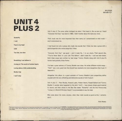 Unit Four Plus Two Unit 4 Plus 2 - EX UK vinyl LP album (LP record ...
