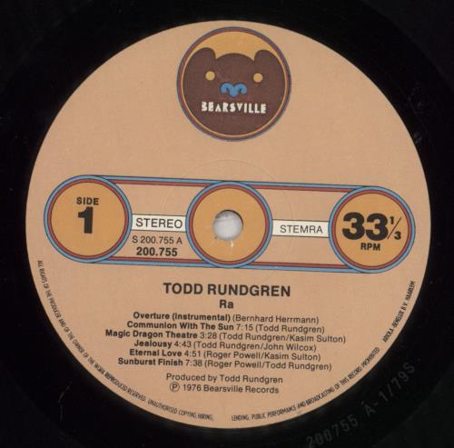 Utopia (US) Ra Dutch vinyl LP album (LP record) (828275)