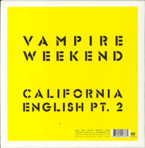 Vampire Weekend Cousins US 7" vinyl single (7 inch record / 45) (497978)