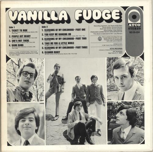 Vanilla Fudge Vanilla Fudge - yellow label US vinyl LP album (LP record ...