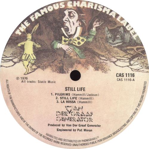 Van Der Graaf Generator Still Life - EX UK vinyl LP album (LP record ...