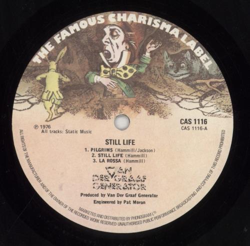 Van Der Graaf Generator Still Life UK vinyl LP album (LP record) (140297)