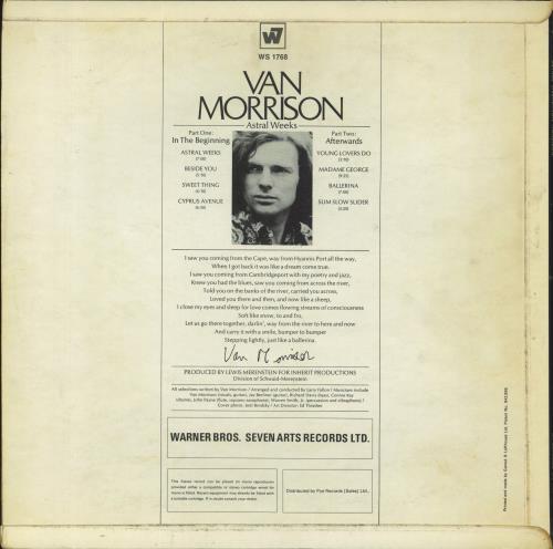 Van Morrison Astral Weeks - 1st - VG UK vinyl LP album (LP record) (718899)