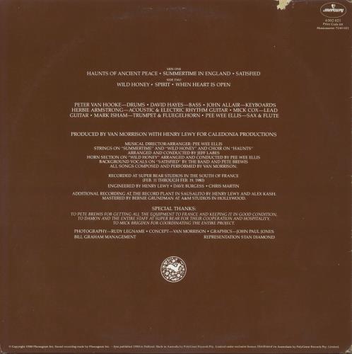 Van Morrison Common One Australian vinyl LP album (LP record) (805855)