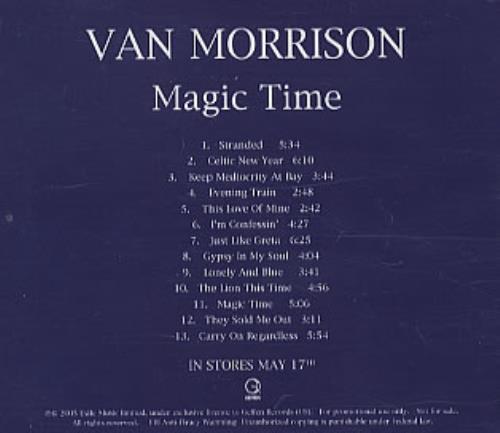 Van Morrison Magic Time US Promo CD-R acetate (325887)