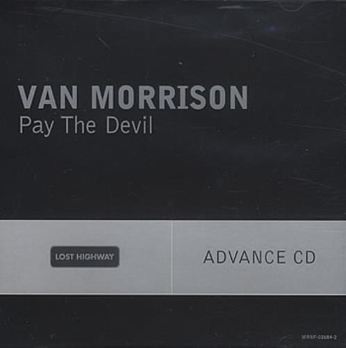 Van Morrison Pay The Devil US Promo CD album (CDLP) (379550)