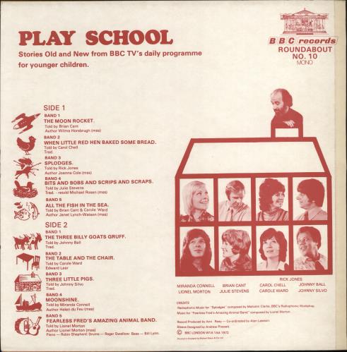 Various-Childrens Play School UK vinyl LP album (LP record) (777386)