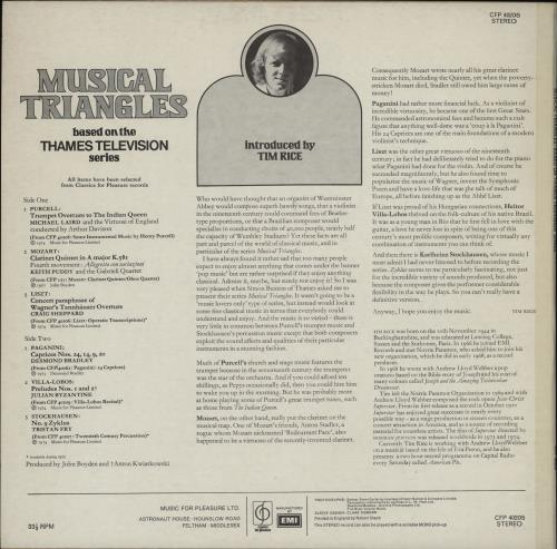 Various-Classical & Orchestral Musical Triangles UK vinyl LP album (LP ...