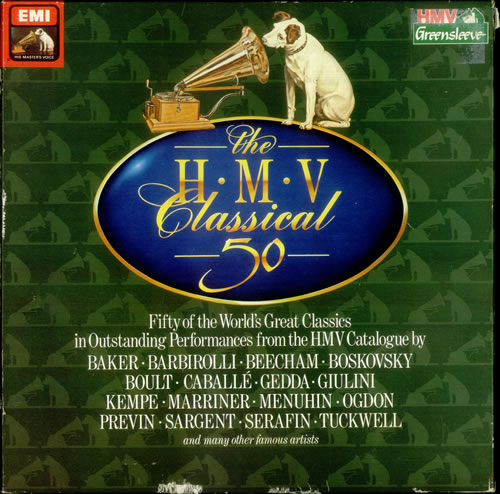 Various-Classical & Orchestral The HMV Classical 50 UK 5-LP vinyl album ...
