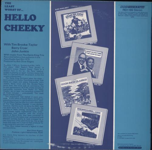 Various-Comedy The Least Worst Of Hello Cheeky UK vinyl LP album (LP ...