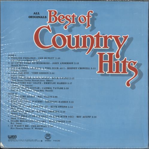 Various-Country Best Of Country Hits Philippino vinyl LP album (LP ...