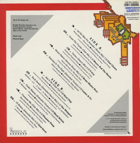 Various-Dance Dance Mania Volume 1 UK vinyl LP album (LP record) (304319)