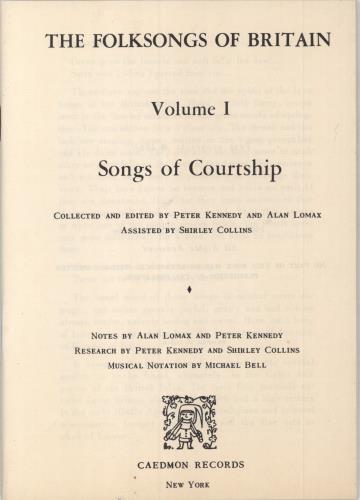Various-Folk Songs Of Courtship US vinyl LP album (LP record) (797547)
