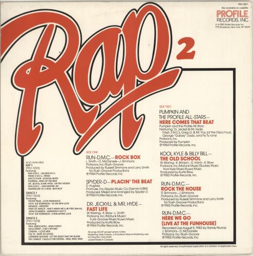 Various-Hip Hop & Rap Rap 2 US 2-LP vinyl record set (Double LP Album ...