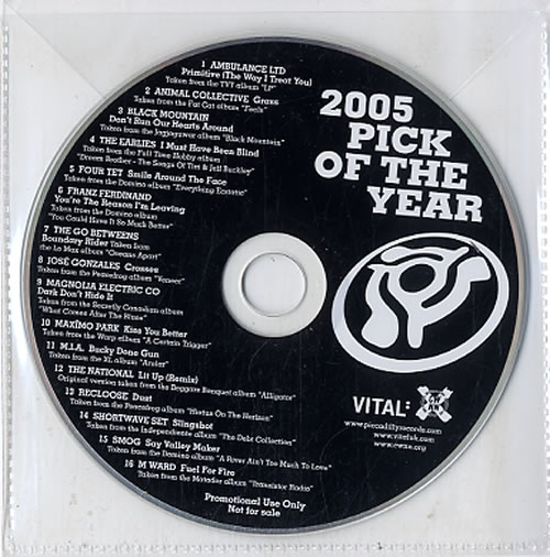 Various-Indie 2005 Pick Of The Year UK Promo CD album (CDLP) (621095)