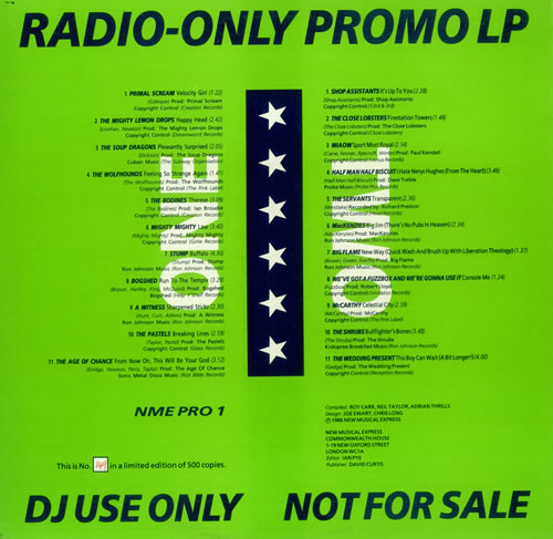 Various-Indie C86 UK Promo vinyl LP album (LP record) (106813)