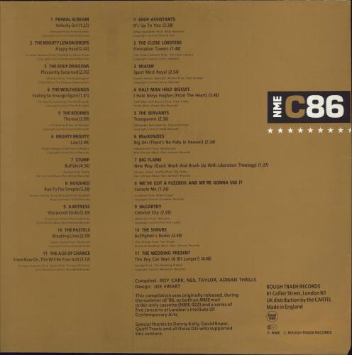 Various-Indie NME C86 - Stickered UK vinyl LP album (LP record) (783322)