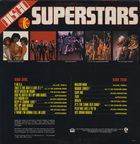 Various-Pop Disco Superstars Australian vinyl LP album (LP record) (309333)