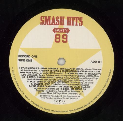 Various-Pop Smash Hits Party 89 UK 2-LP vinyl record set (Double LP ...