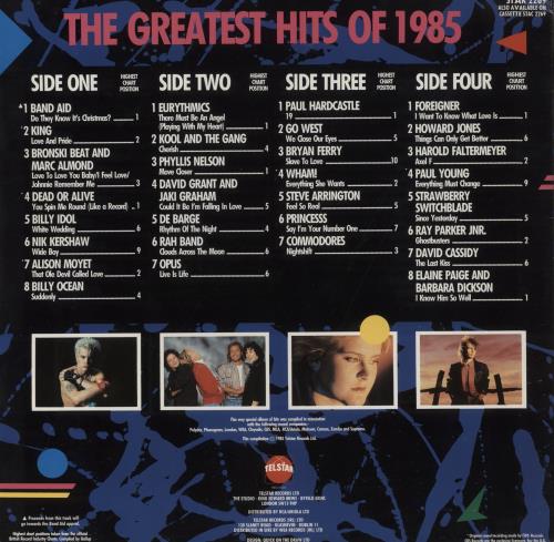 Various-Pop The Greatest Hits Of 1985 UK 2-LP vinyl record set (Double ...