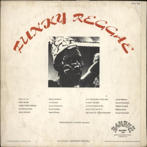 Various-Reggae & Ska Funky Reggae UK vinyl LP album (LP record) (565361)