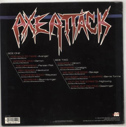 Various-Rock & Metal Axe Attack US vinyl LP album (LP record) (739545)