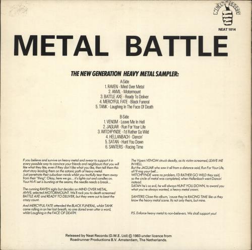 Various-Rock & Metal Metal Battle UK vinyl LP album (LP record) (317027)