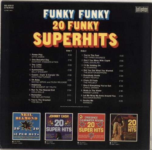 Various-Soul & Funk Funky Funky 20 Funky Superhits German vinyl LP ...