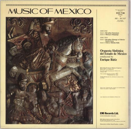Various-World Music Music Of Mexico UK vinyl LP album (LP record) (745264)