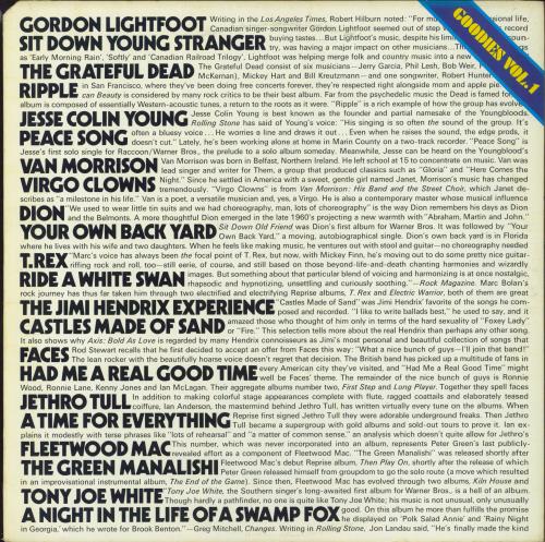 Various Artists Goodies Volume.1 US vinyl LP album (LP record) (820297)