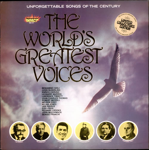 Various Artists The World's Greatest Voices Australian vinyl LP album ...