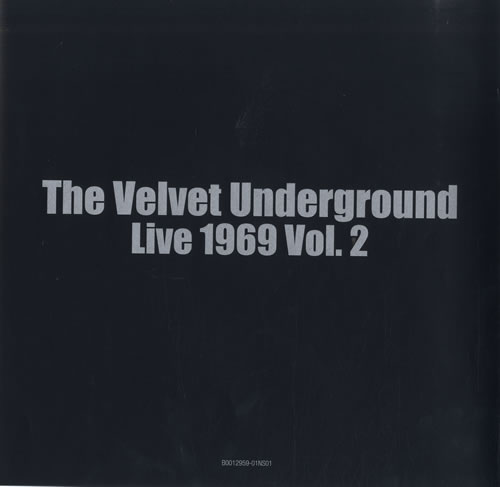 Velvet Underground Live 1969 Vol. 2 US vinyl LP album (LP record) (540109)