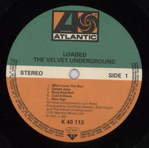 Velvet Underground Loaded - 80s - EX German vinyl LP album (LP record ...