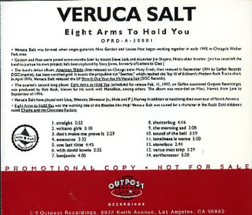 Veruca Salt Eight Arms To Hold You - Sealed US Promo CD album (CDLP ...