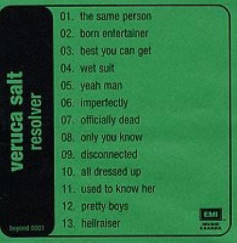 Veruca Salt Resolver Canadian Promo CD album (CDLP) (166660)