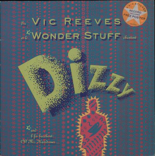 Vic Reeves Dizzy + Poster UK 12" vinyl single (12 inch record / Maxi ...