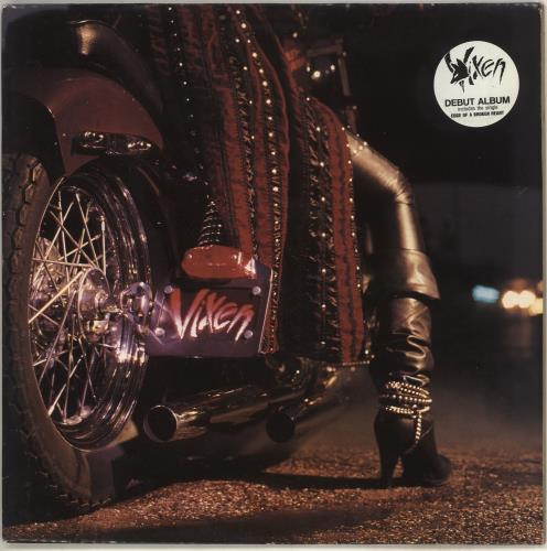 Vixen Vixen - Stickered sleeve UK vinyl LP album (LP record) (719304)