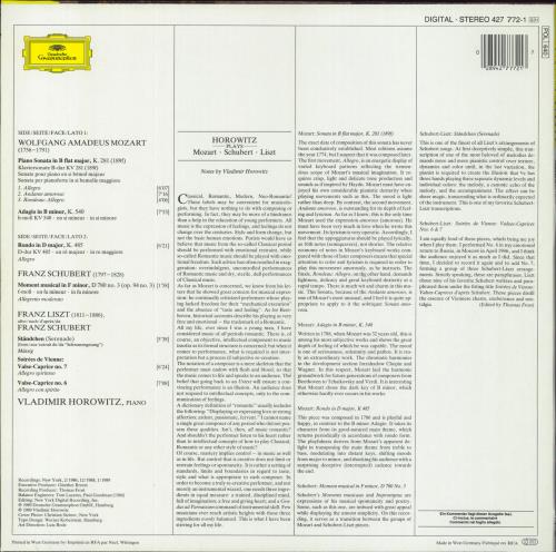 Vladimir Horowitz Horowitz At Home German vinyl LP album (LP record ...