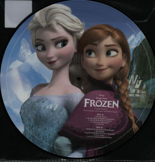 Walt Disney Frozen - 180gm UK picture disc LP (vinyl picture disc album ...